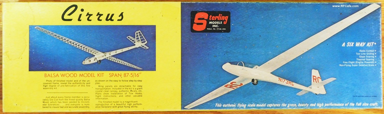 Sterling Cirrus Sailplane Kit - Airplanes and Rockets