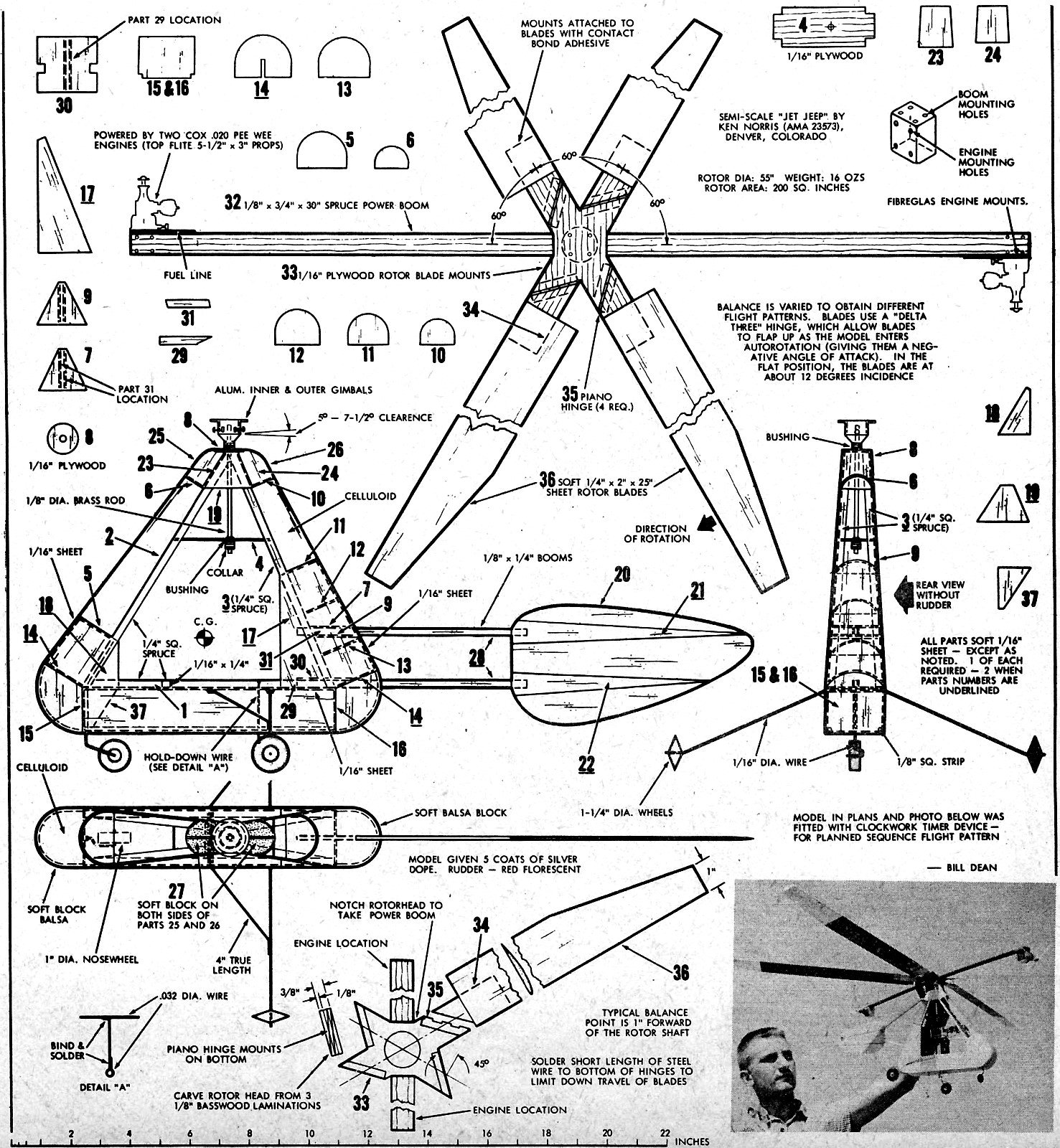 Twin .020 Helicopters, March 1961 American Modeler Magazine - Airplanes ...